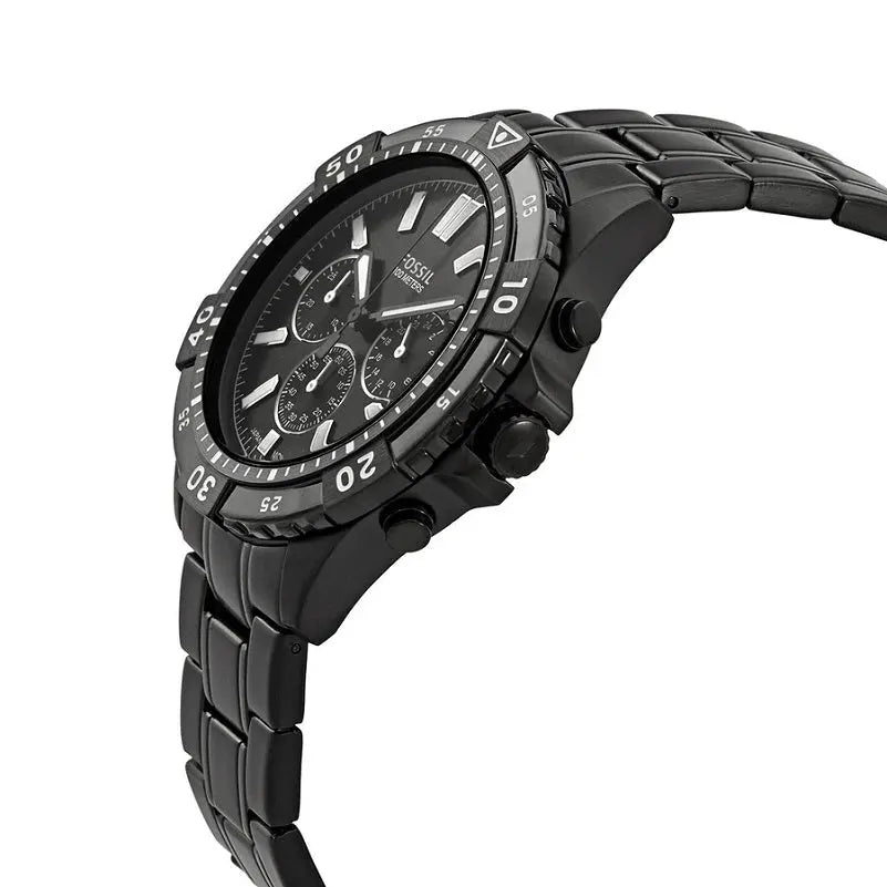 Fossil "Bronson" FS5773 Mens Black and White Chronograph Watch ...